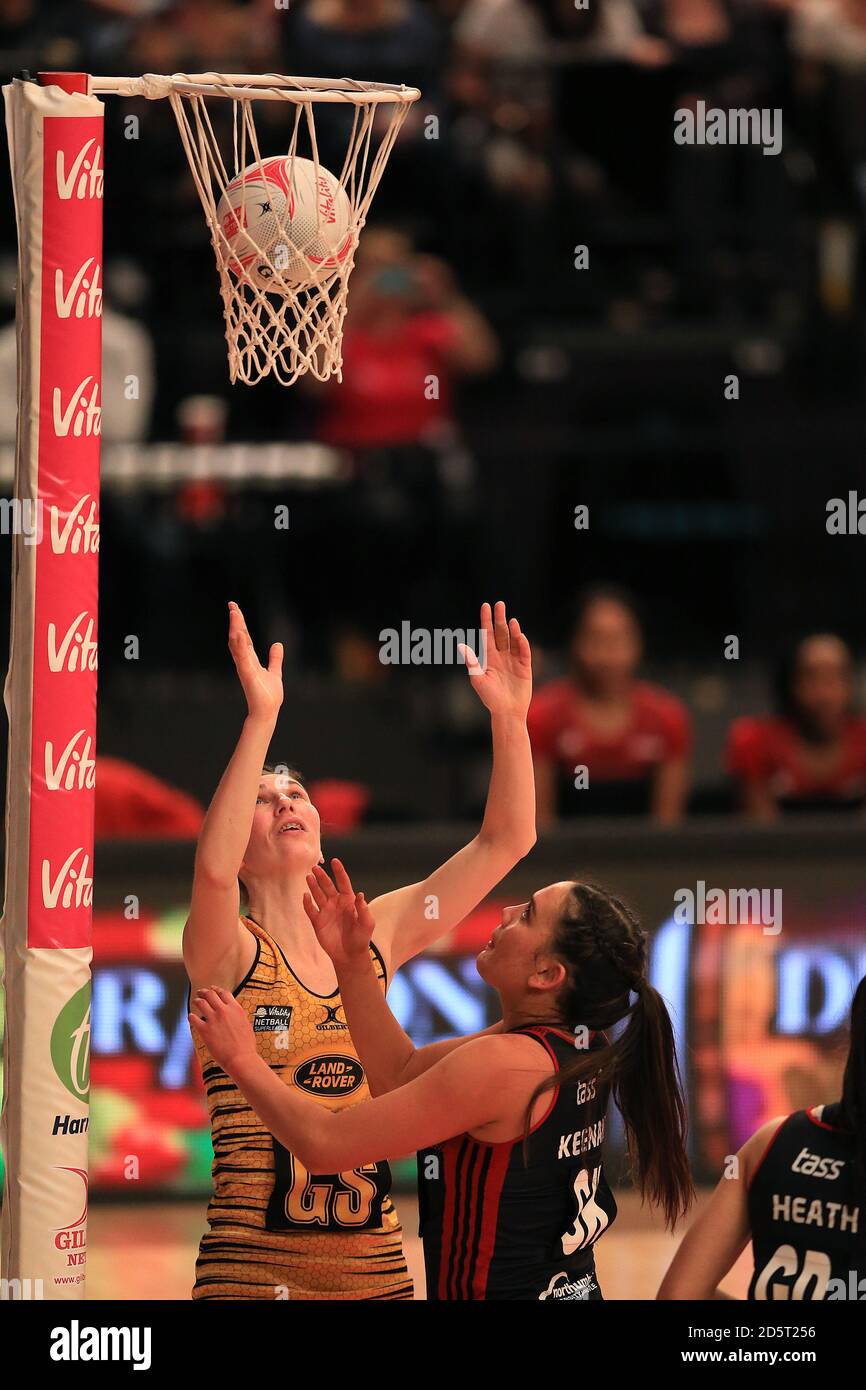 Netball vitality signage branding advert advertisement hi-res stock ...