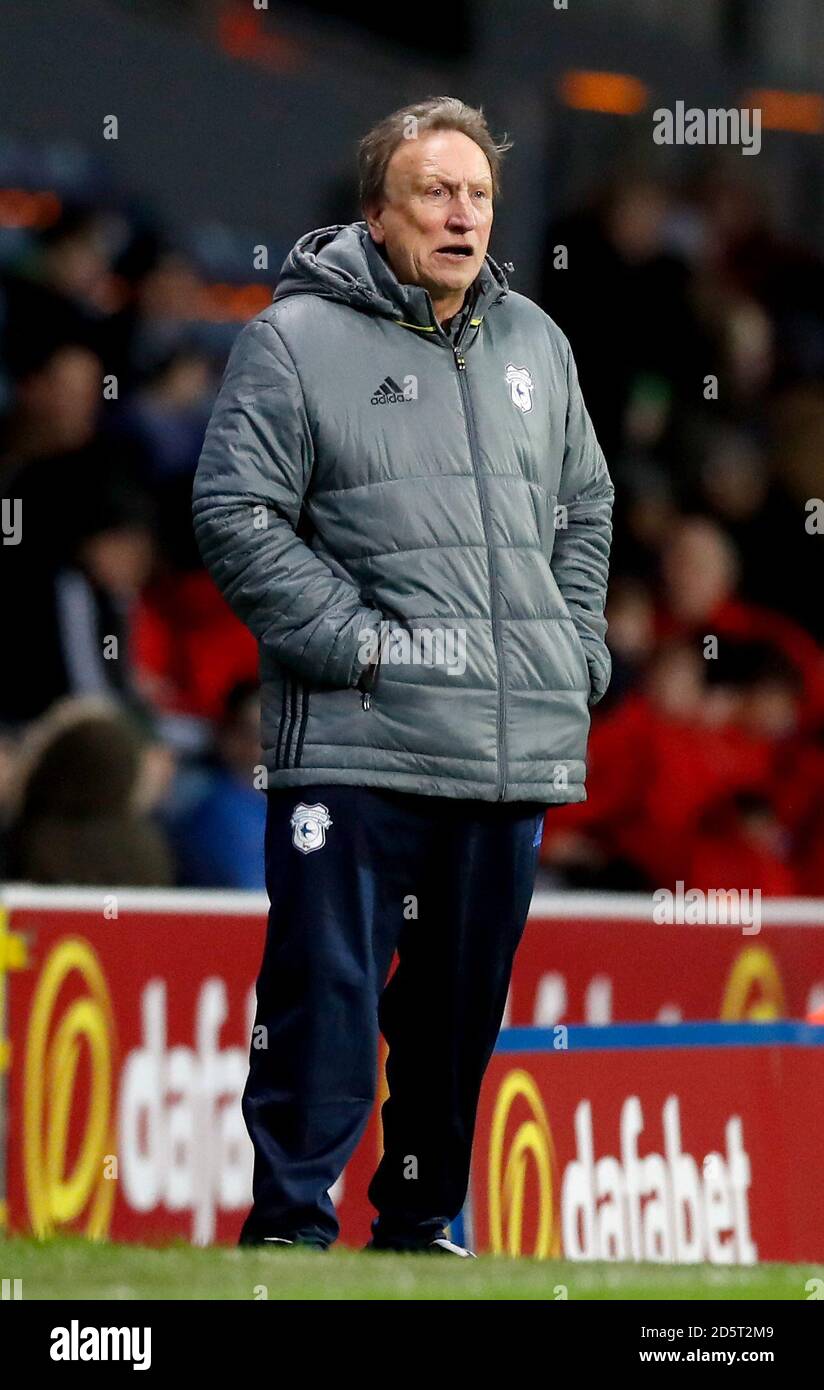 Cardiff City manager Neil Warnock Stock Photo - Alamy