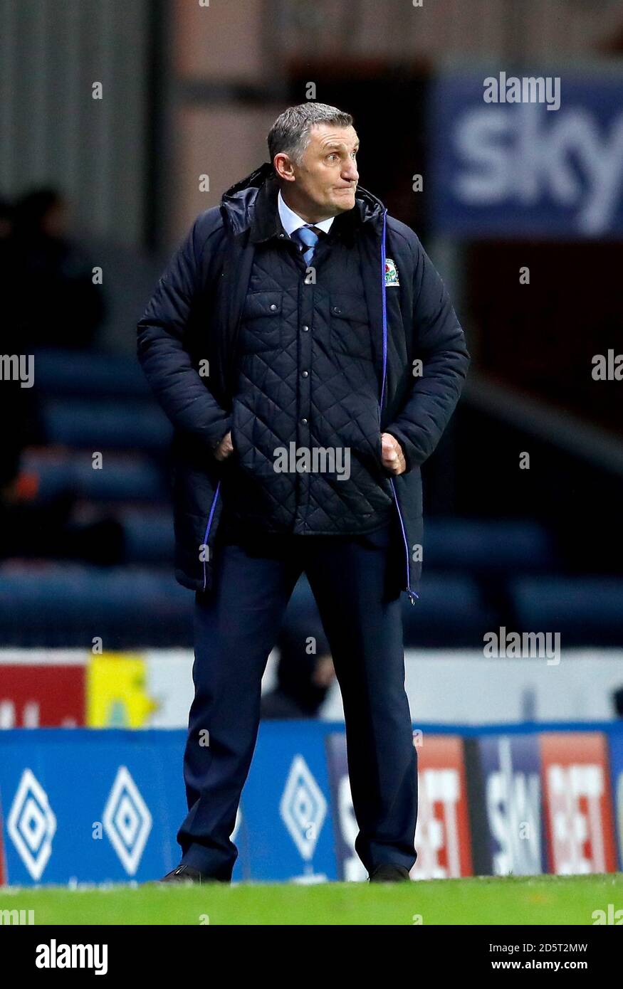 Blackburn Rovers manager Tony Mowbray Stock Photo - Alamy