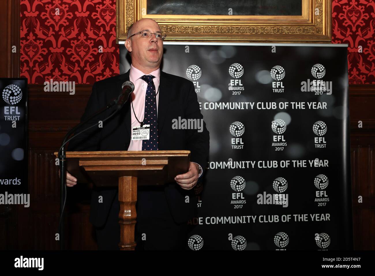 EFL Chief Executive Shaun Harvey speaking at the EFL Community Awards ...
