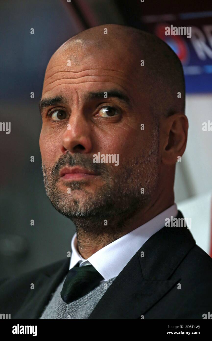 Manchester City manager Pep Guardiola Stock Photo - Alamy