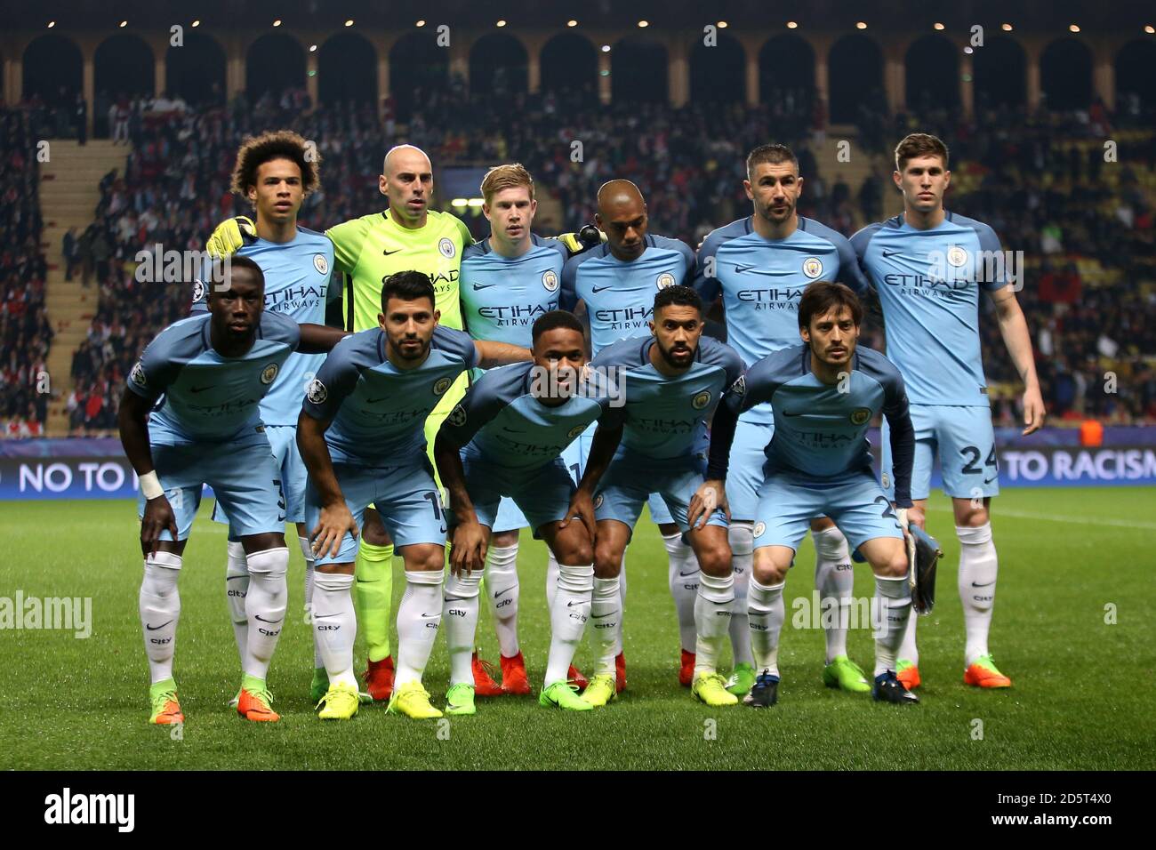 Manchester City team group. (Top Row L - R) Manchester City's Leroy ...