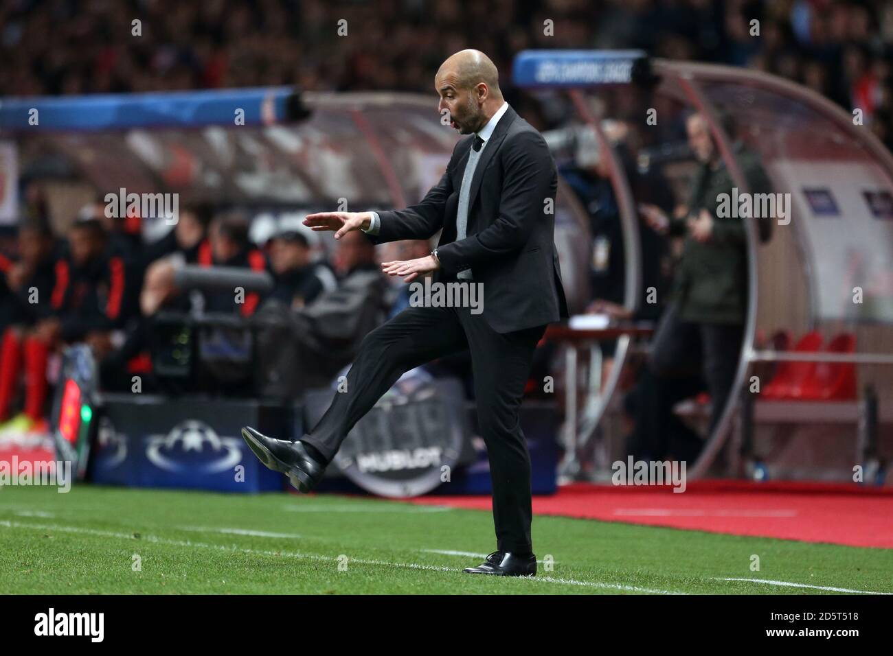 Manchester City manager Pep Guardiola on the touchline Stock Photo - Alamy