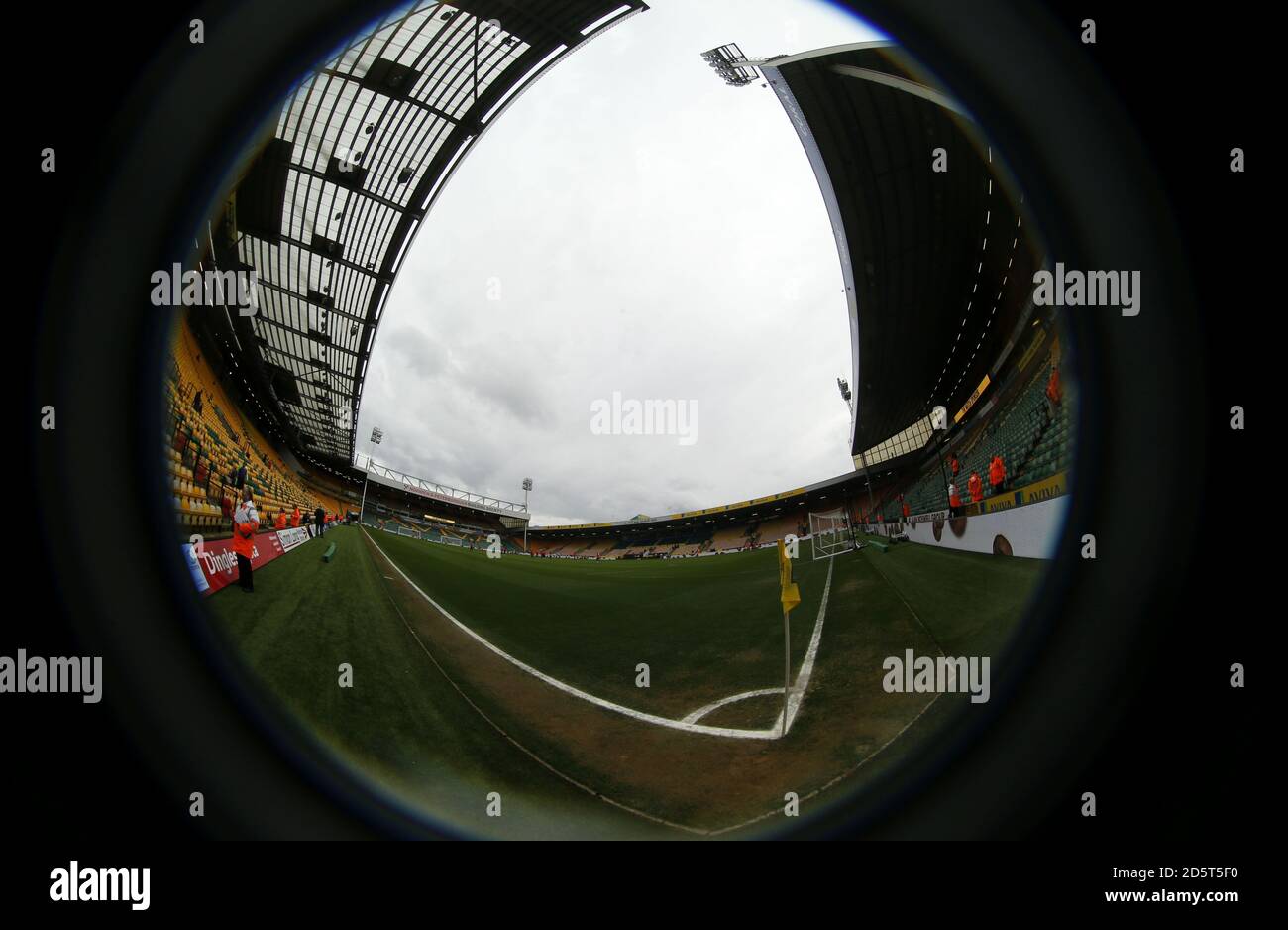 General View of the pitch at Carrow Road Stock Photo - Alamy