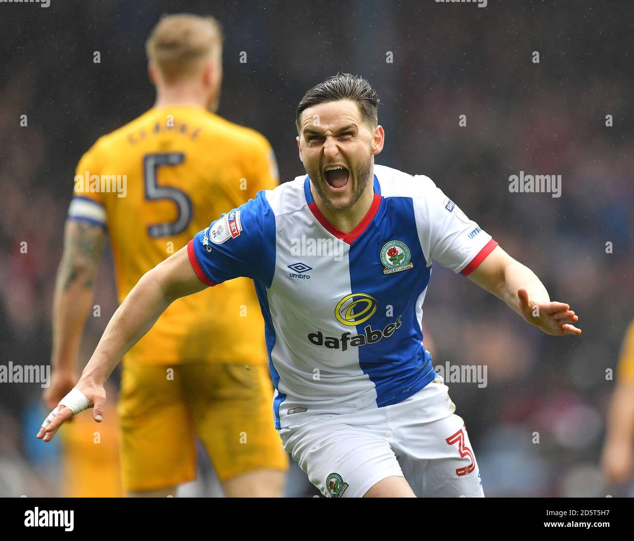 Blackburn Rovers' Craig Conway celebrates scoring his team's second ...