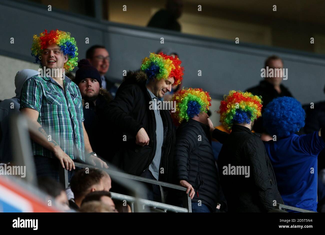 Coventry City fans come dressed as clowns Stock Photo - Alamy