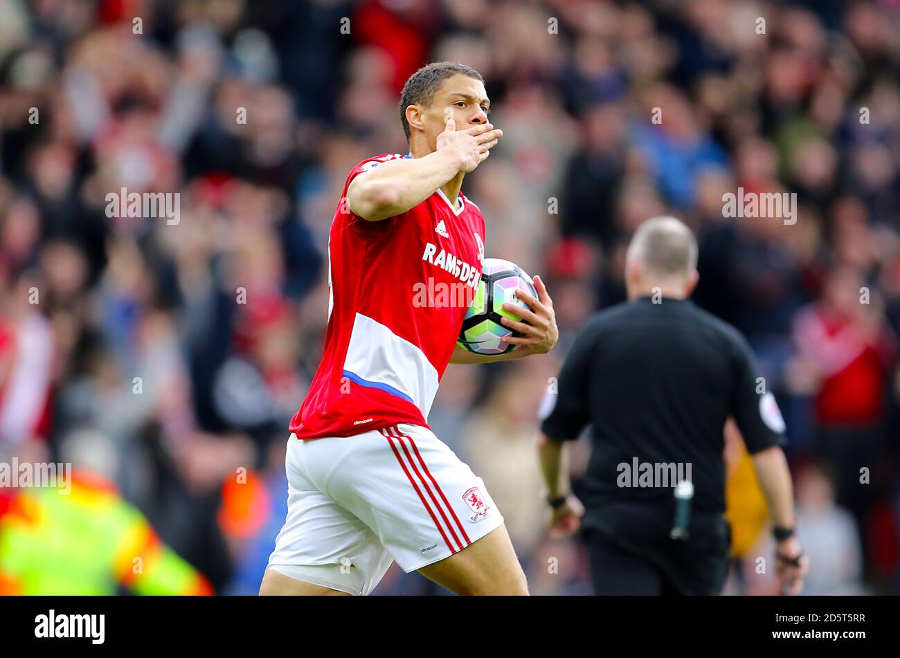 Middlesbroughs rudy gestede celebrates scoring hi-res stock photography ...