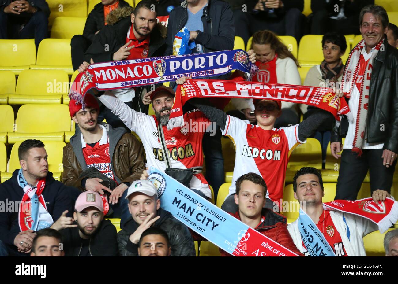 AS Monaco fans in the stands Stock Photo - Alamy