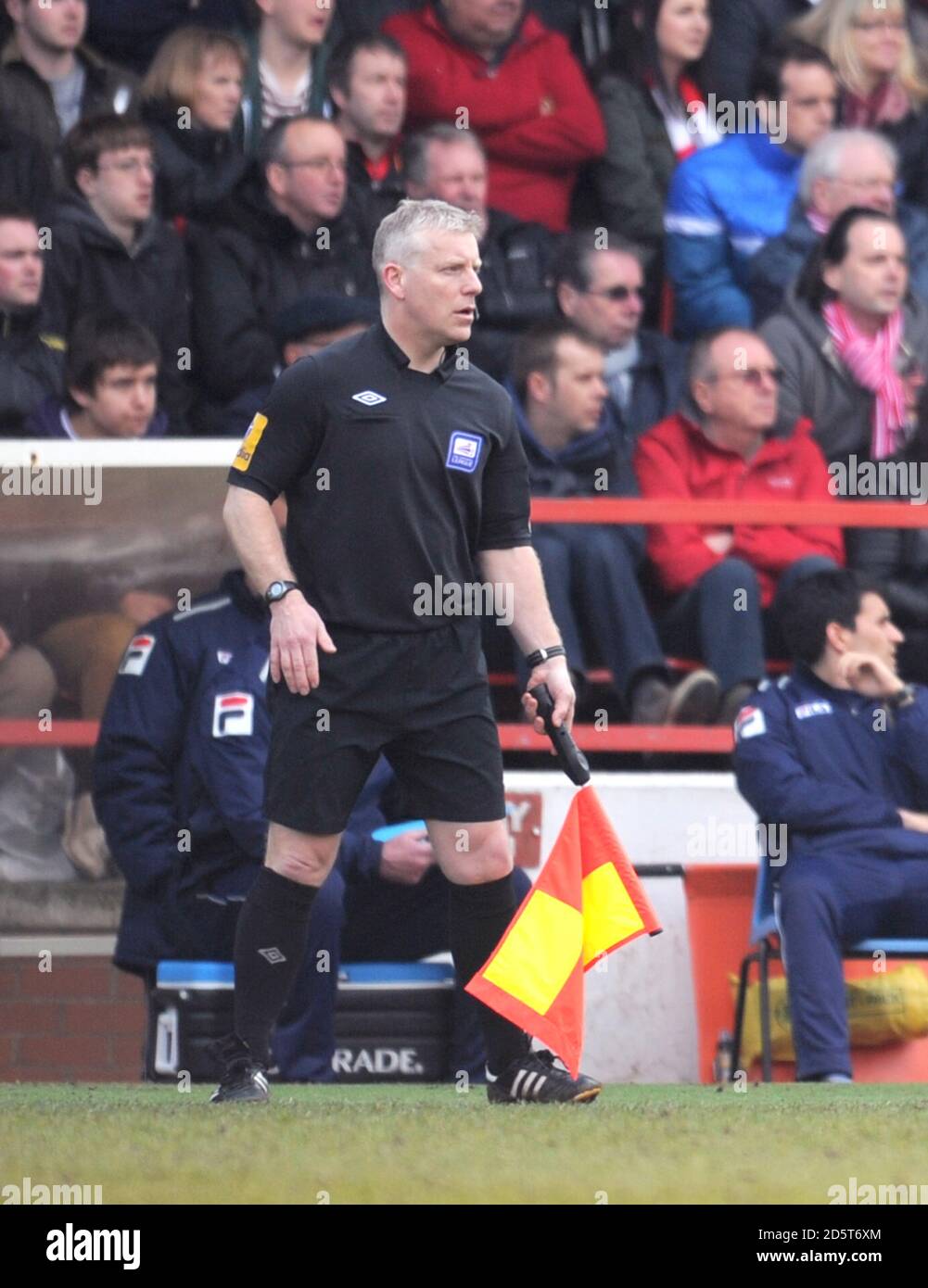 Soccer football referee linesman flag archivenewscans2017 hi-res stock ...