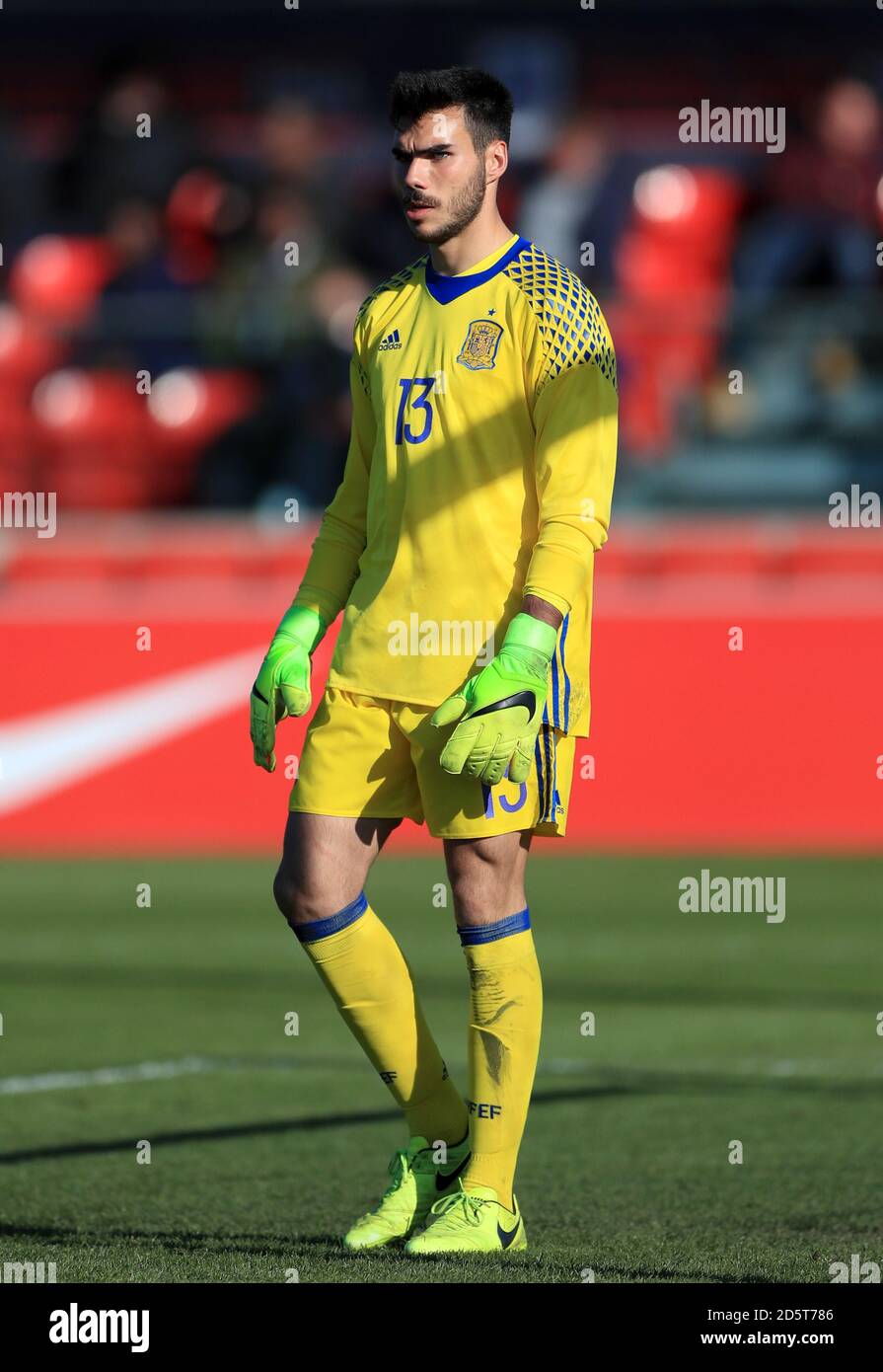 Spain U19 goalkeeper Daniel Martin Stock Photo - Alamy