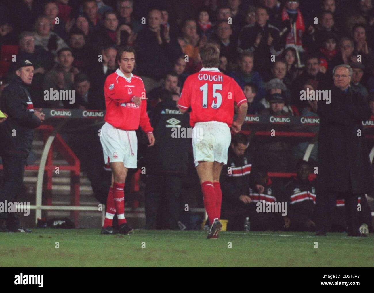 L-R; Christian Edwards, Nottingham Forest replaces Richard Gough Stock ...