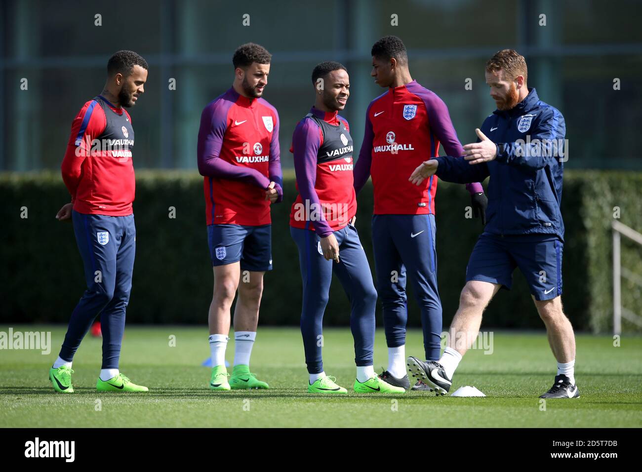 England's (left-right) Ryan Bertrand, Kyle Walker, Raheem Sterling and ...