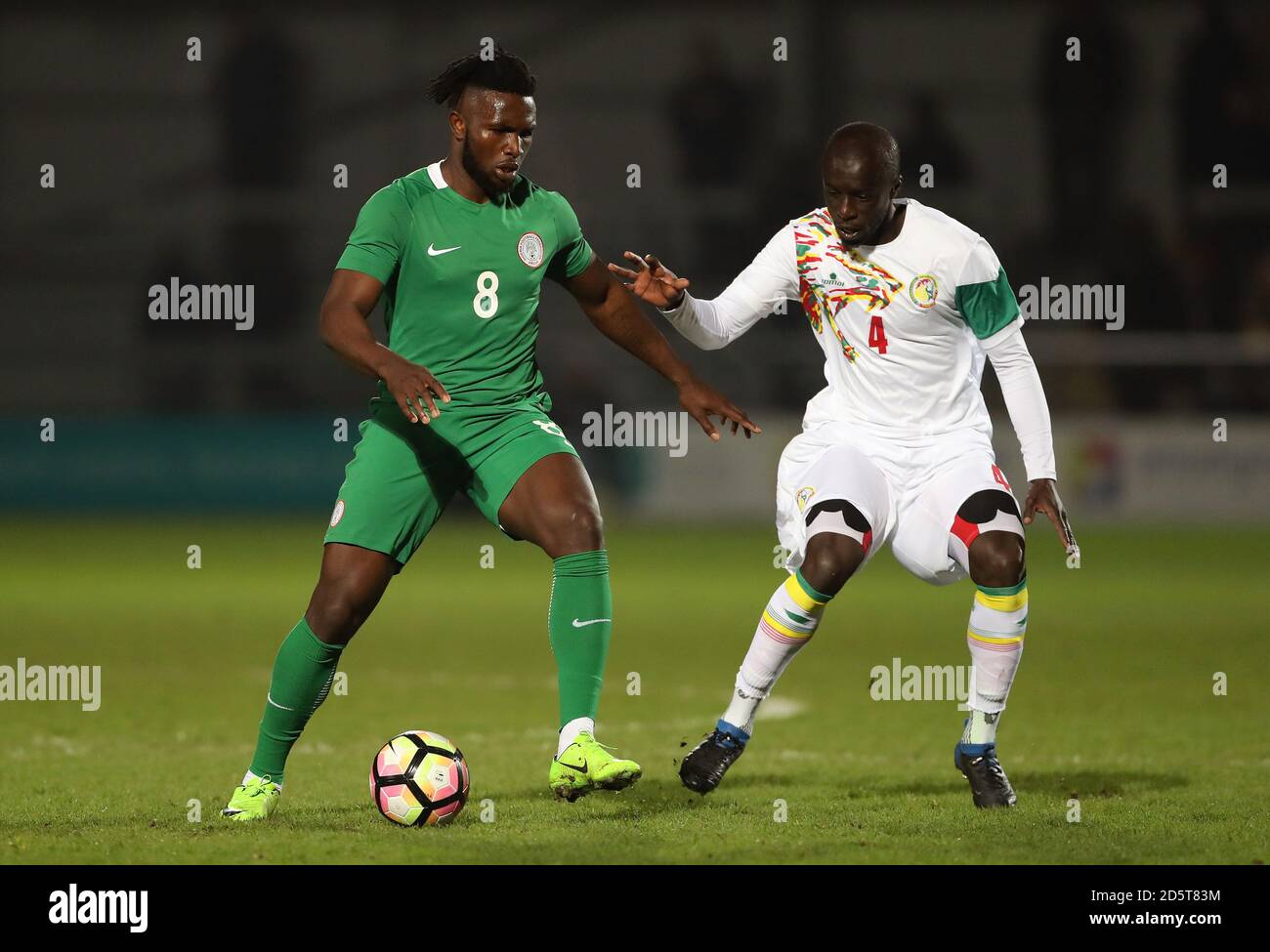 Nigeria's Issac Ajayi Success (left) and Senegal's Cheikh M'Bengue in ...