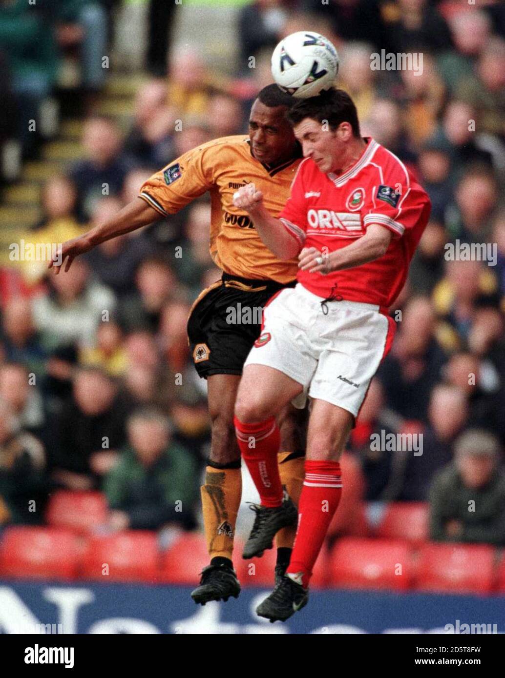 Barnsley's Nicky Eaden and Wolverhampton Wanderers' Michael Gilkes ...