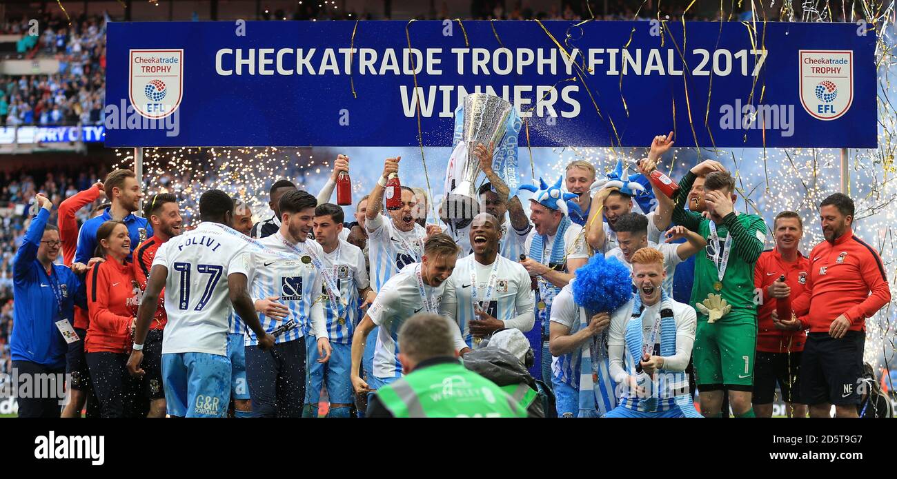 Coventry City Checkatrade Trophy winners 2017 Stock Photo - Alamy