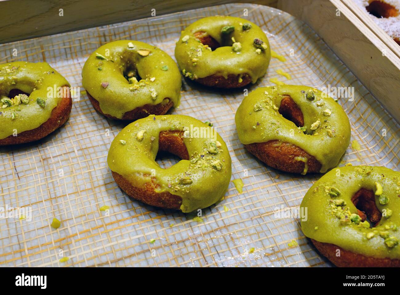 Colorful gourmet donuts in a pastry shop in Kyoto, Japan Stock Photo ...