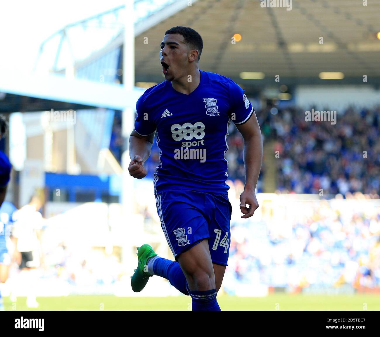 Birmingham City's Che Adams celebrates after he scores his sides first ...