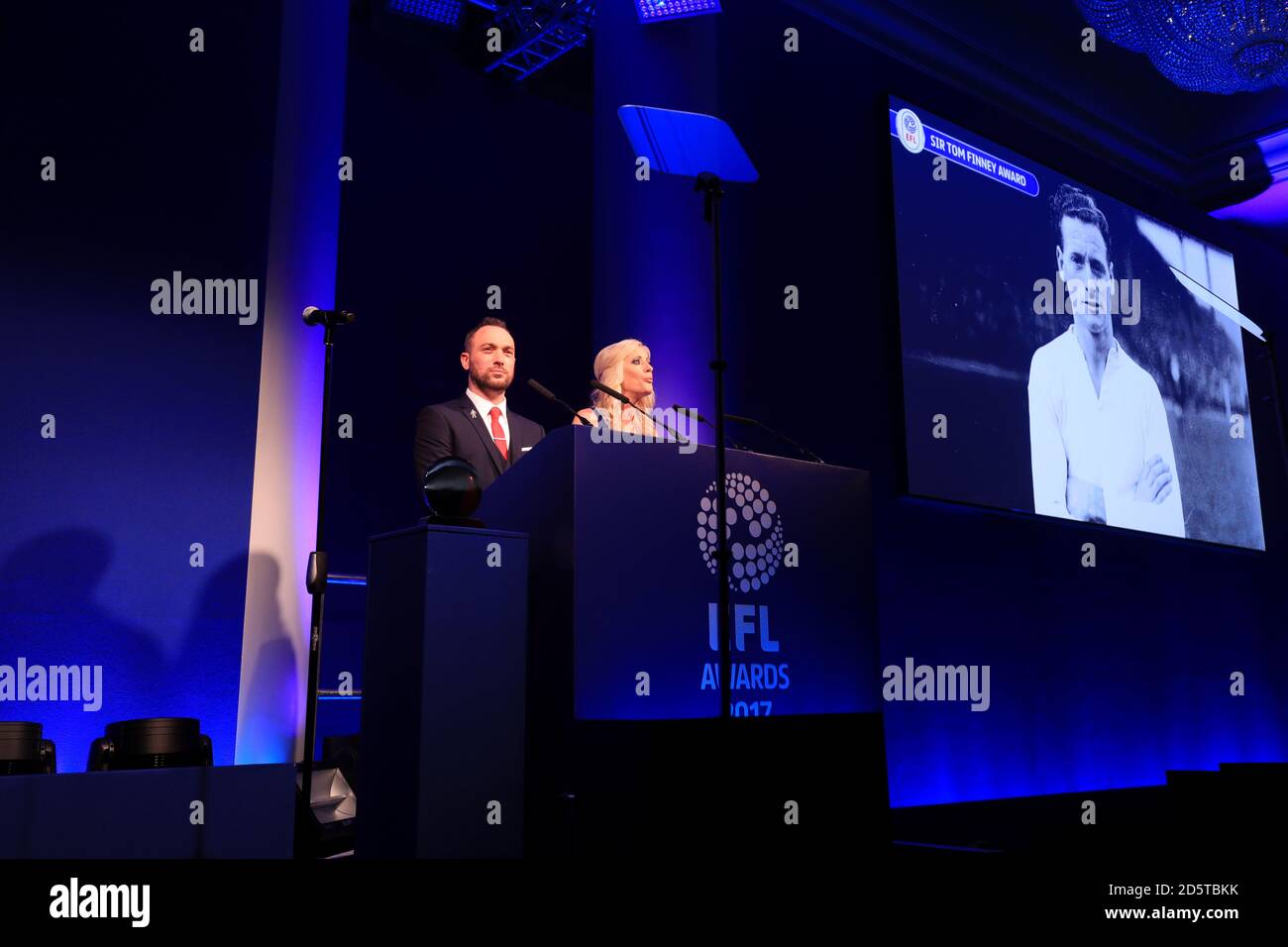 The Sir Tom Finney Award is presented by George Reilly and Lyndsey ...