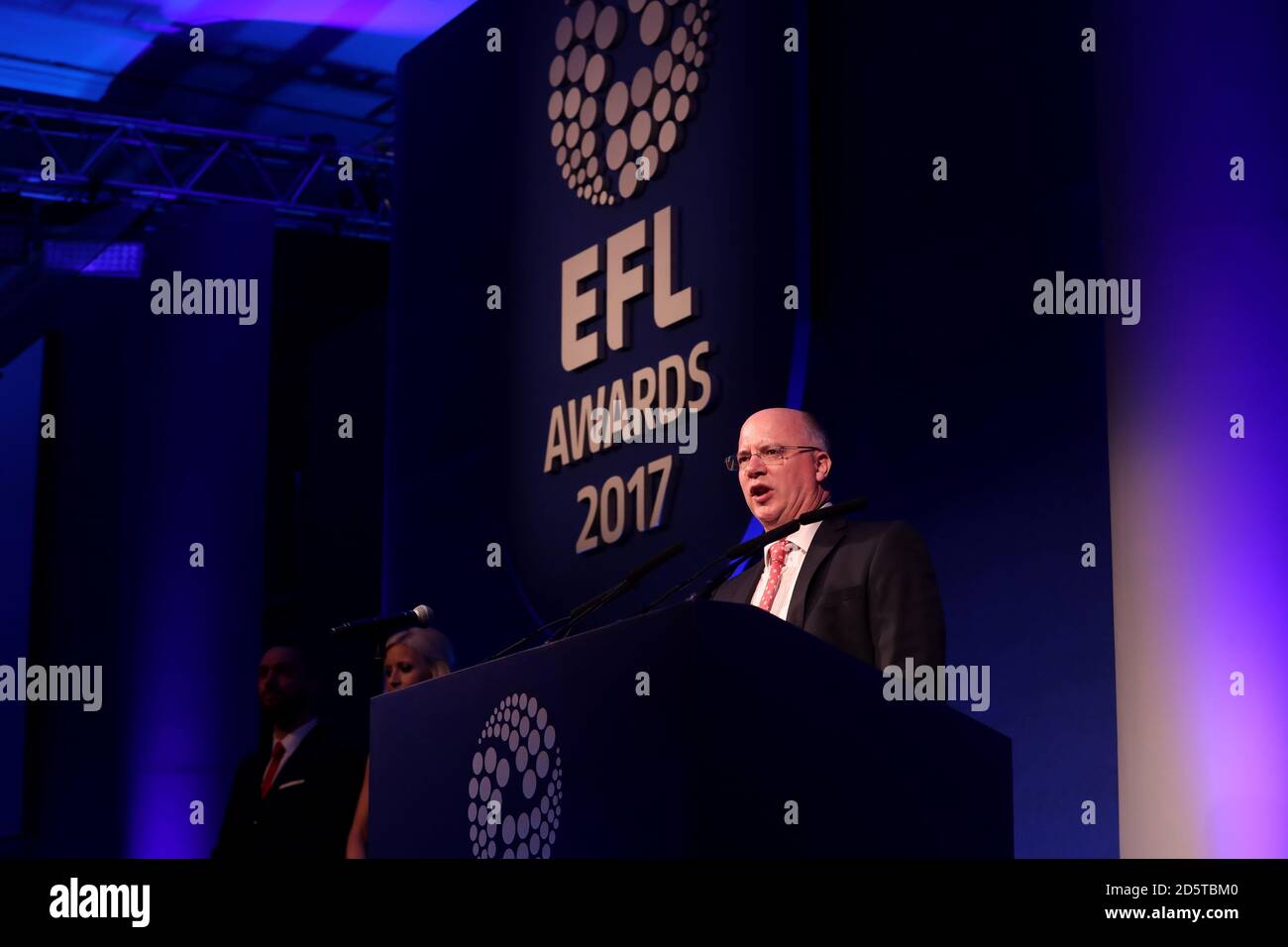Shaun Harvey EFL chief executive on stage at the EFL awards at the ...