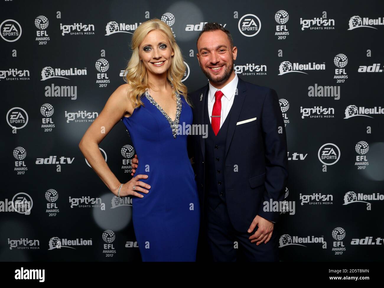 Presenters George Reilly and Lyndsey Hipgrave at the EFL awards at the ...