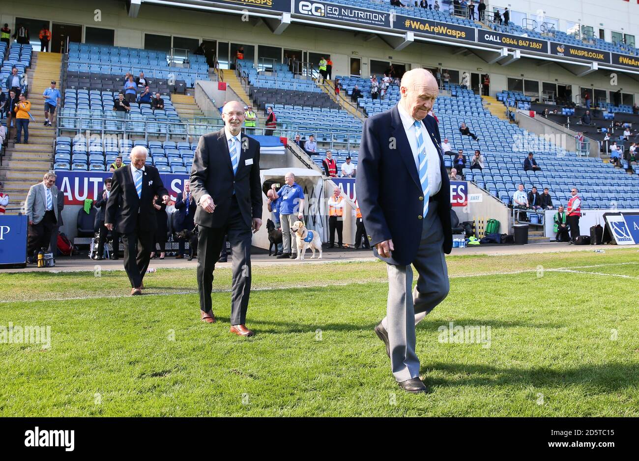 Former Coventry City player Brian Nicholas during the Legends Parade ...