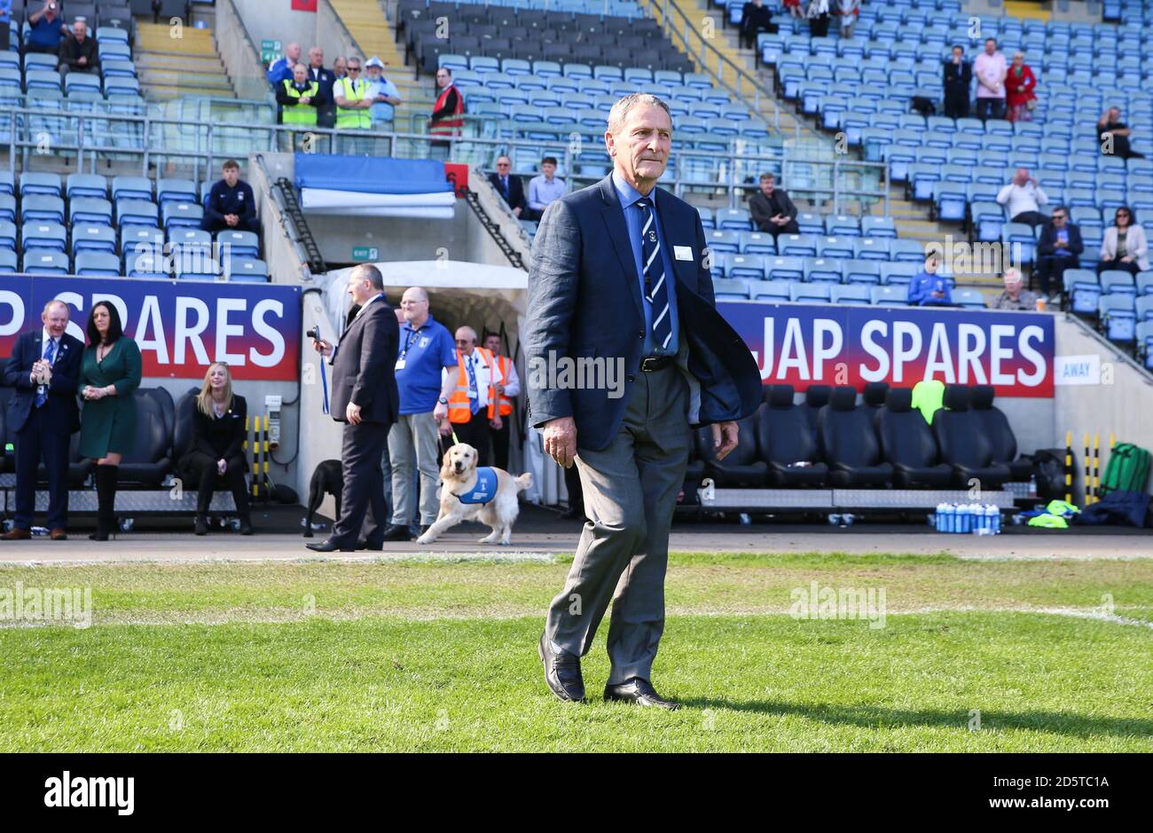 Former Coventry City player Mick Kearns during the Legends Parade Stock ...