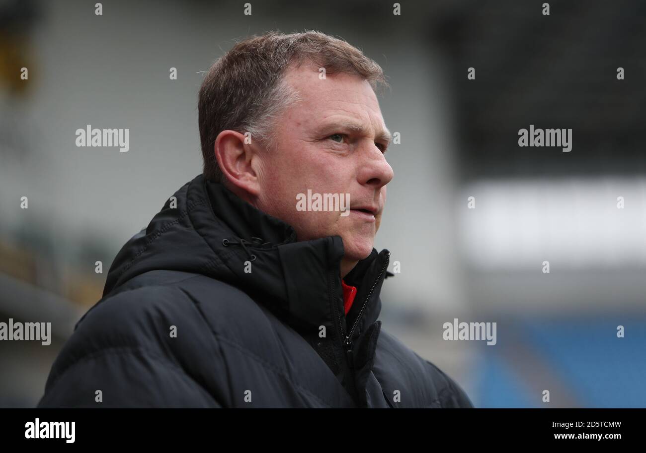 Coventry City's manager Mark Robbins during the game Stock Photo - Alamy