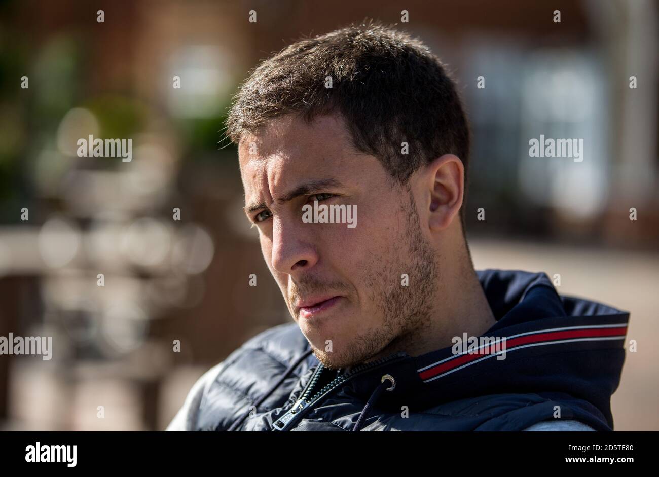 Chelsea's Eden Hazard during an interview Stock Photo - Alamy