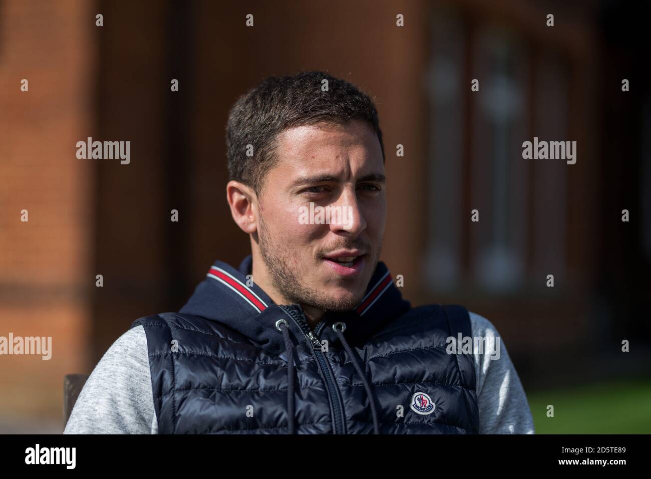 Chelsea's Eden Hazard during an interview Stock Photo - Alamy