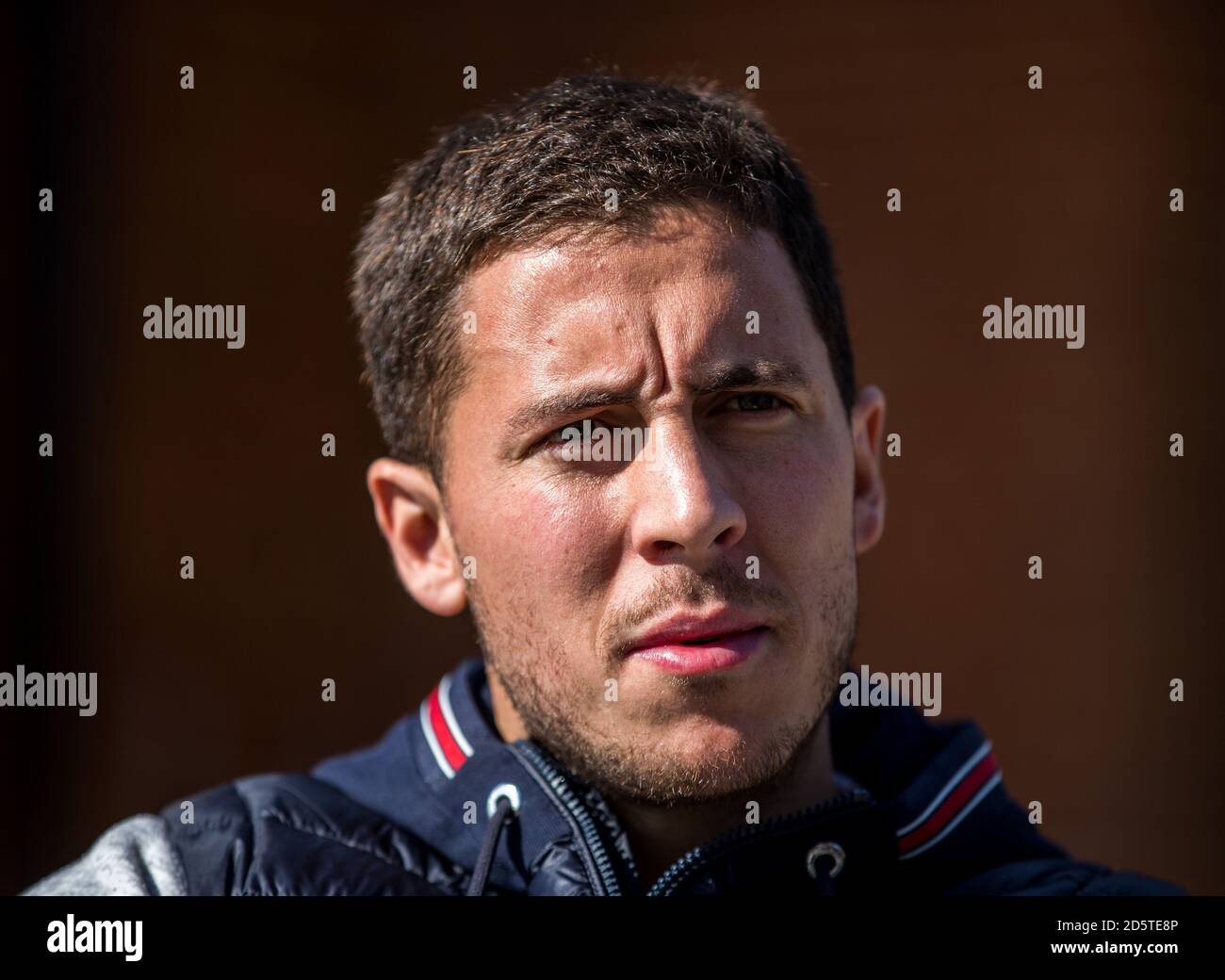 Chelsea's Eden Hazard during an interview Stock Photo - Alamy
