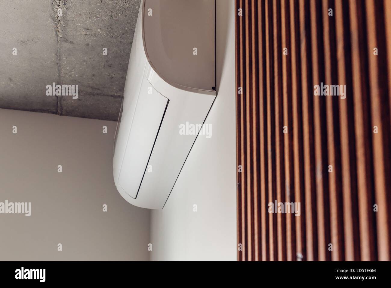 Split air conditioner on wall hi-res stock photography and images - Alamy