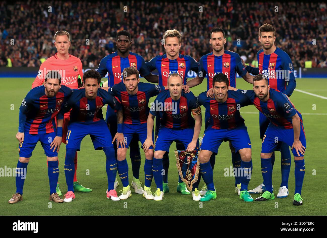 Barcelona team group photo Stock Photo - Alamy