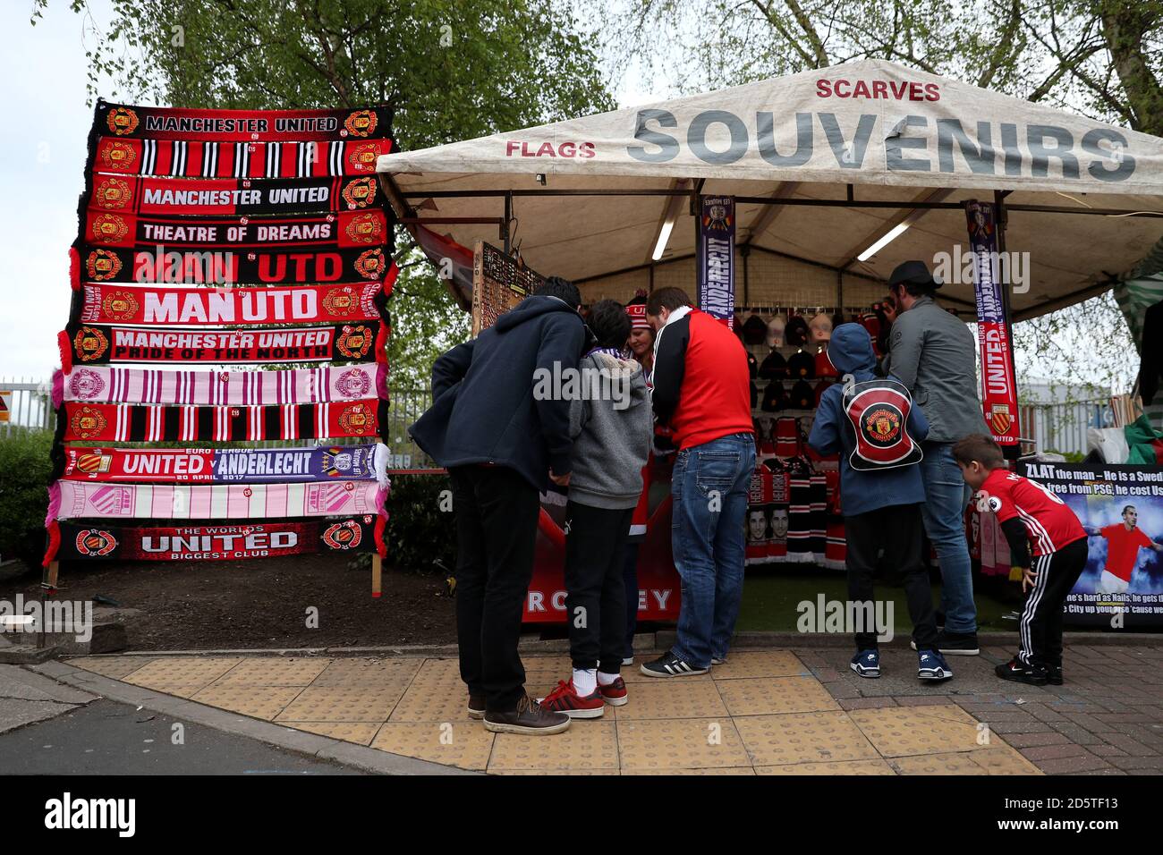A general view of merchandise stand before the game Stock Photo - Alamy