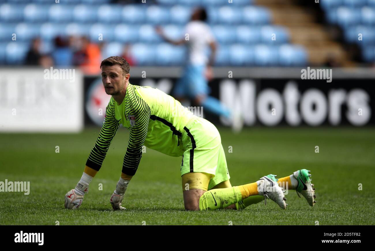 Charlton Athletic goalkeeper Declan Rudd Stock Photo - Alamy