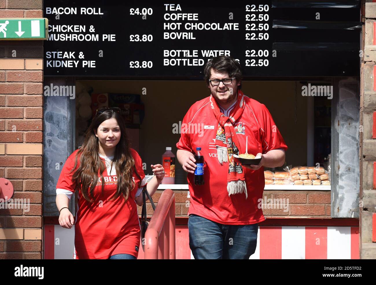 Barnsley fans before the game Stock Photo - Alamy