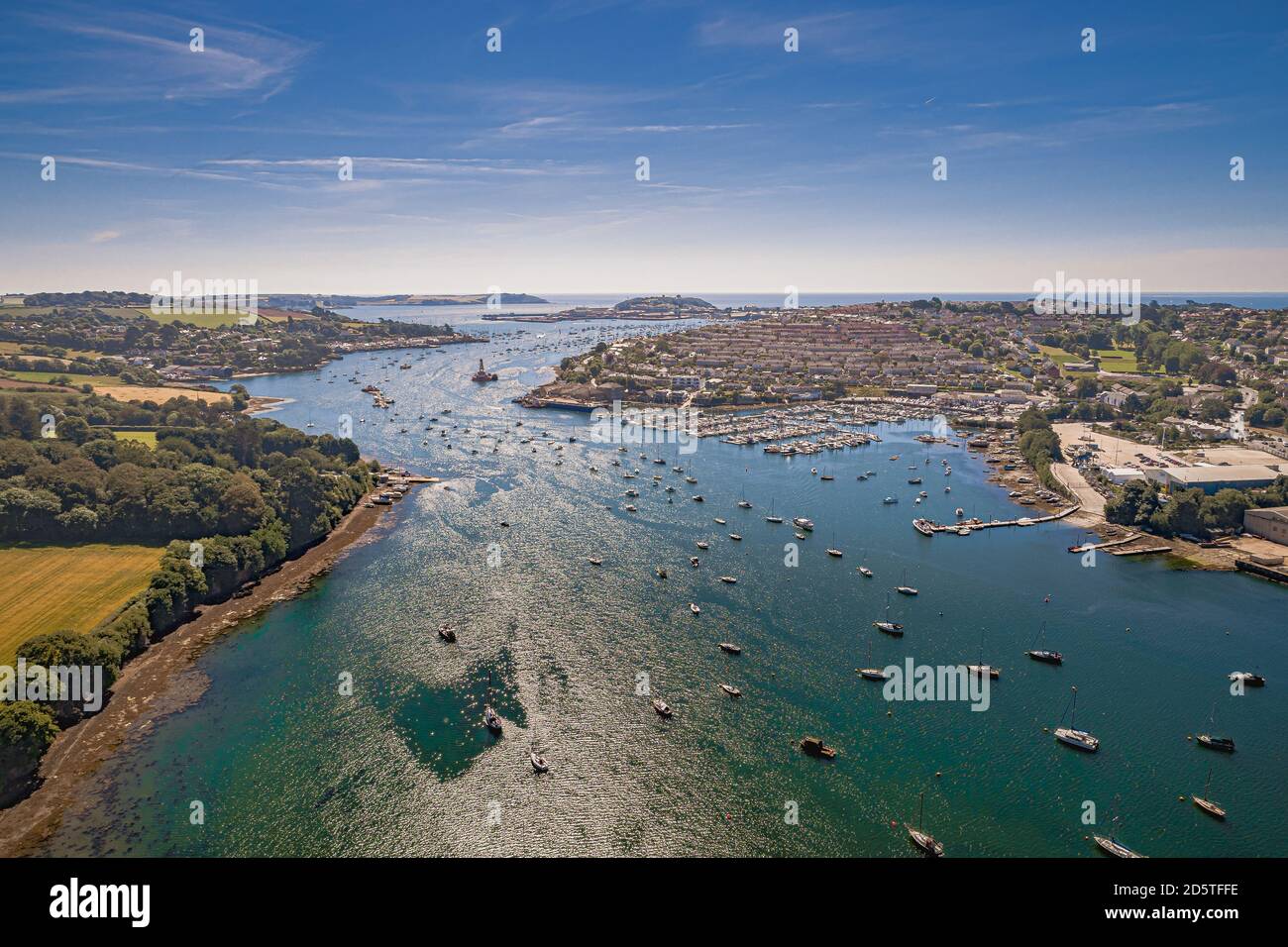 Panoramic falmouth cornwall hi-res stock photography and images - Alamy