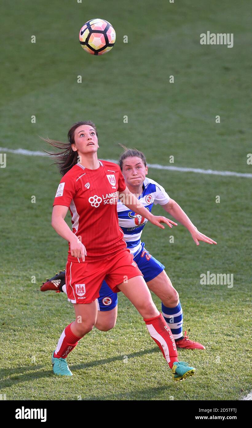 Bristol City Women's Chloe Arthur and Reading Women's Rachel Rowe Stock ...