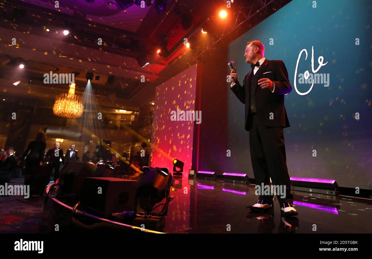Steve Cole performs on stage during the Professional Footballers ...