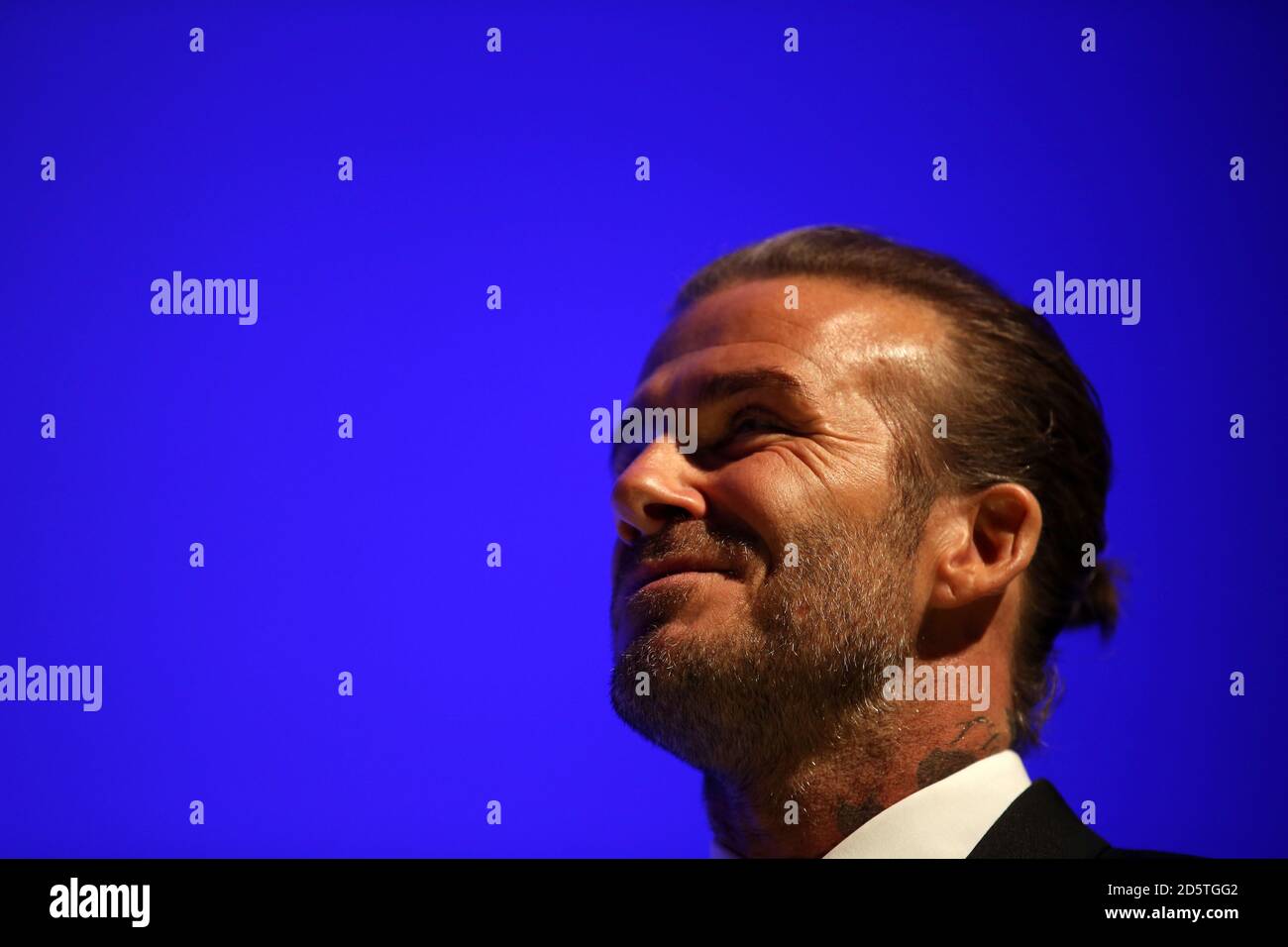 David Beckham receives his PFA Merit Award during the Professional ...