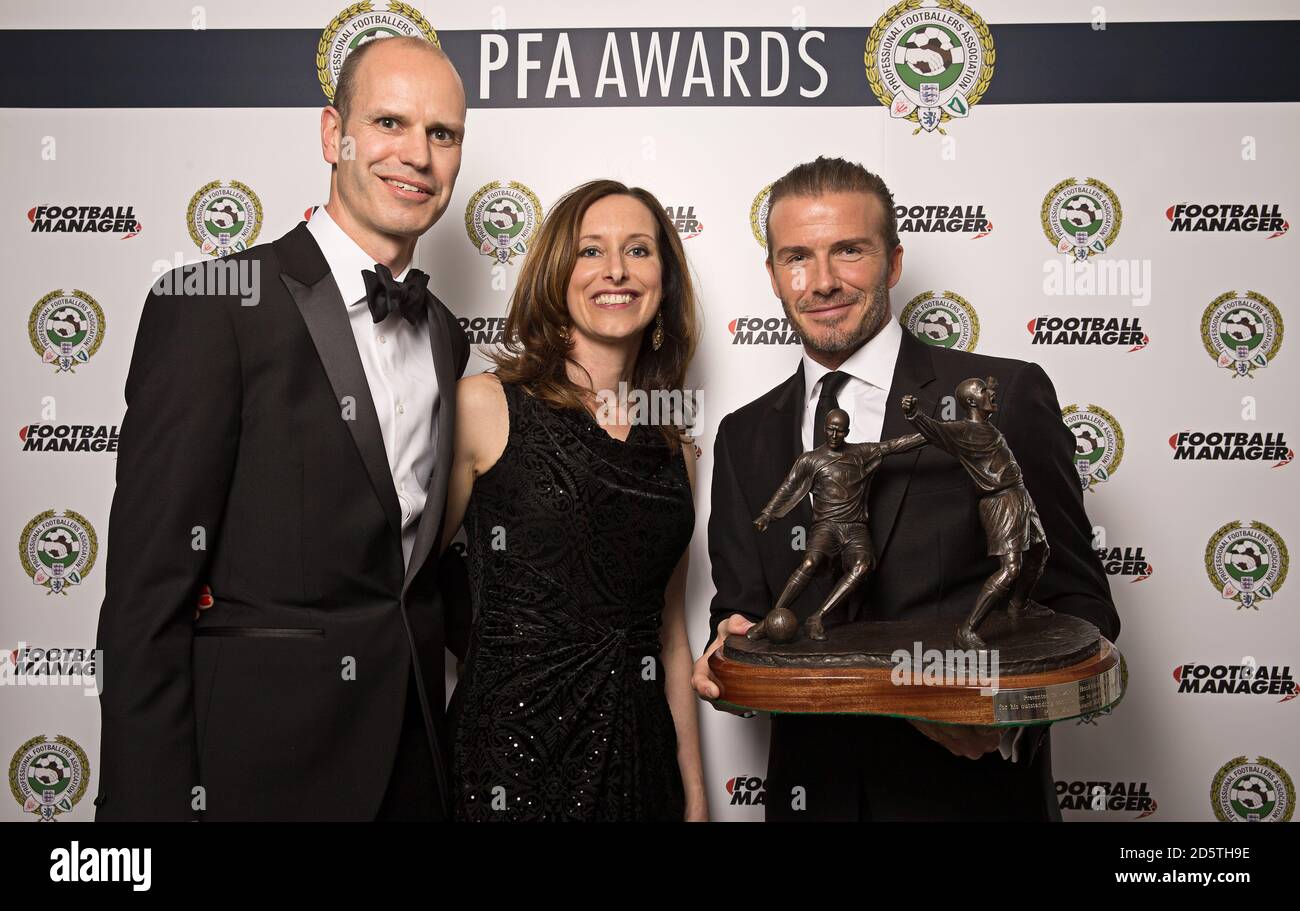 David Beckham OBE who has won the PFA award for Outstanding ...
