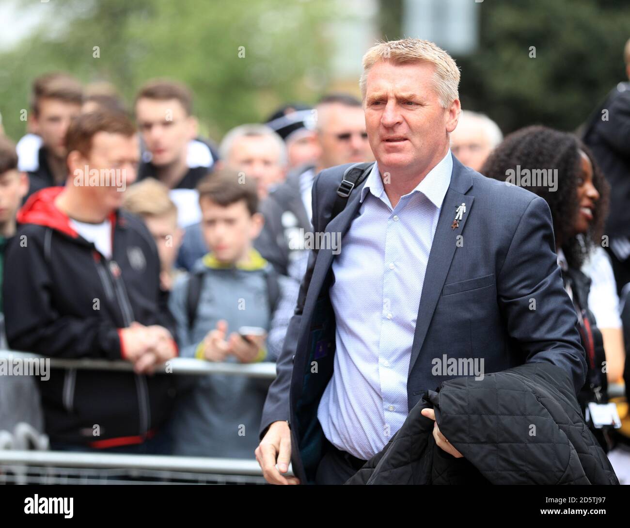 Brentford's Manager Dean Smith arrives at Craven Cottage Stock Photo ...