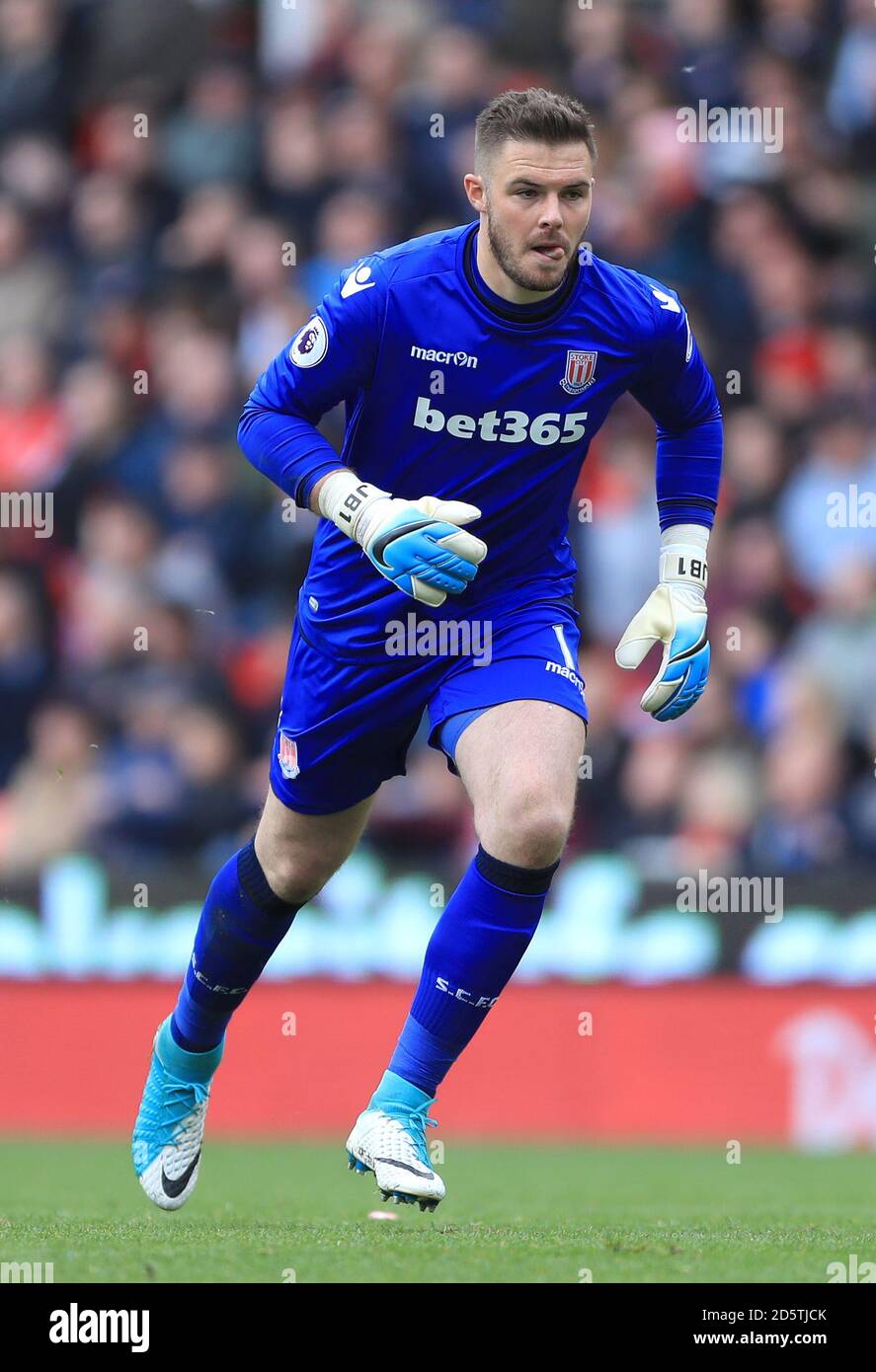 Stoke City goalkeeper Jack Butland Stock Photo - Alamy