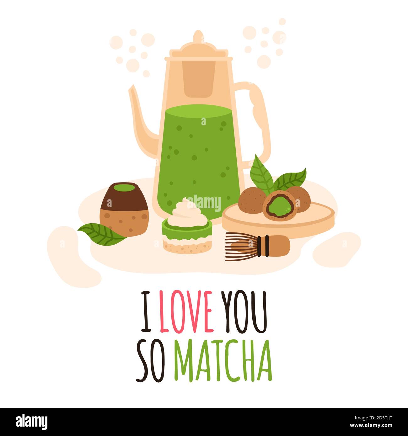 Matcha tea ceremony. Japanese green tea ceremony, matcha latte or tea ...
