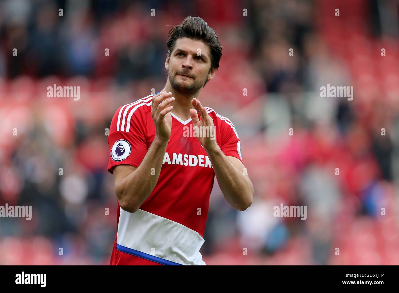 Middlesbrough's George Friend after the 2-2 draw Stock Photo - Alamy