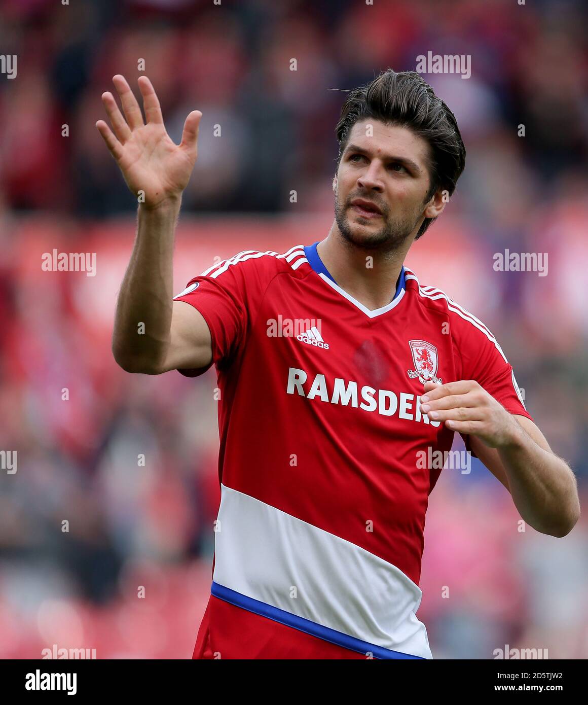 Middlesbrough's George Friend after the 2-2 draw Stock Photo - Alamy