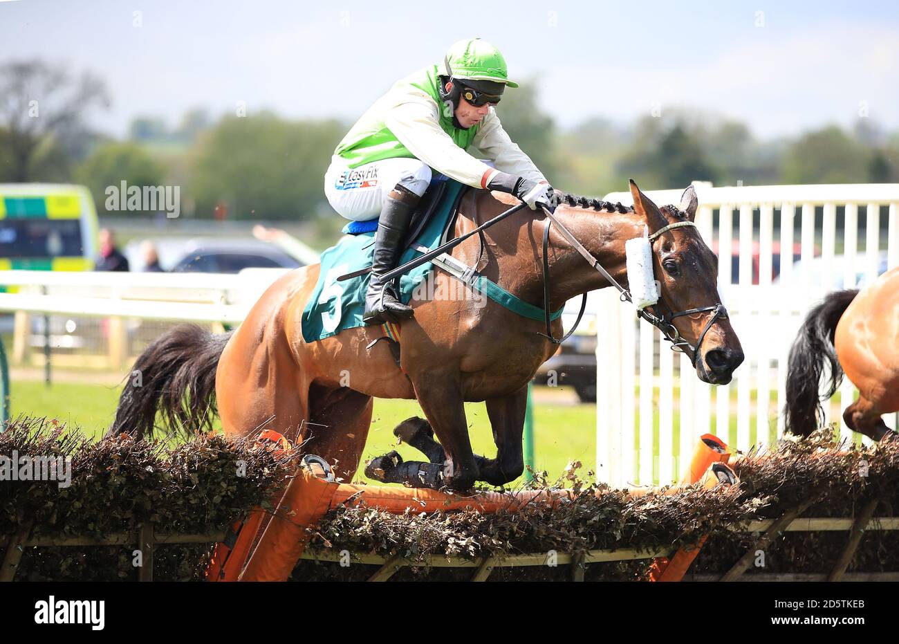 Jockey Alain Cawley riding George Herbert during the John Greasley ...
