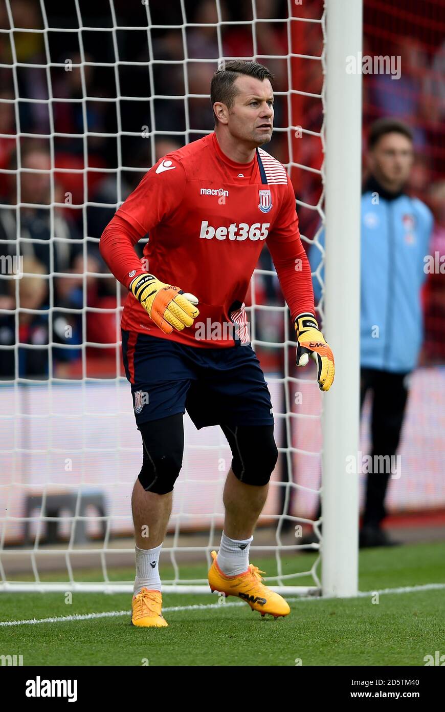 Stoke City goalkeeper Shay Given during warm-up Stock Photo - Alamy