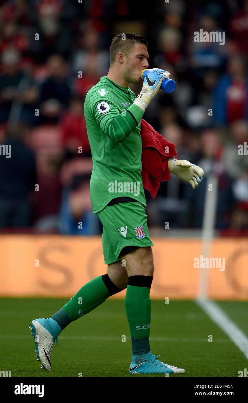 Stoke City goalkeeper Jack Butland Stock Photo - Alamy