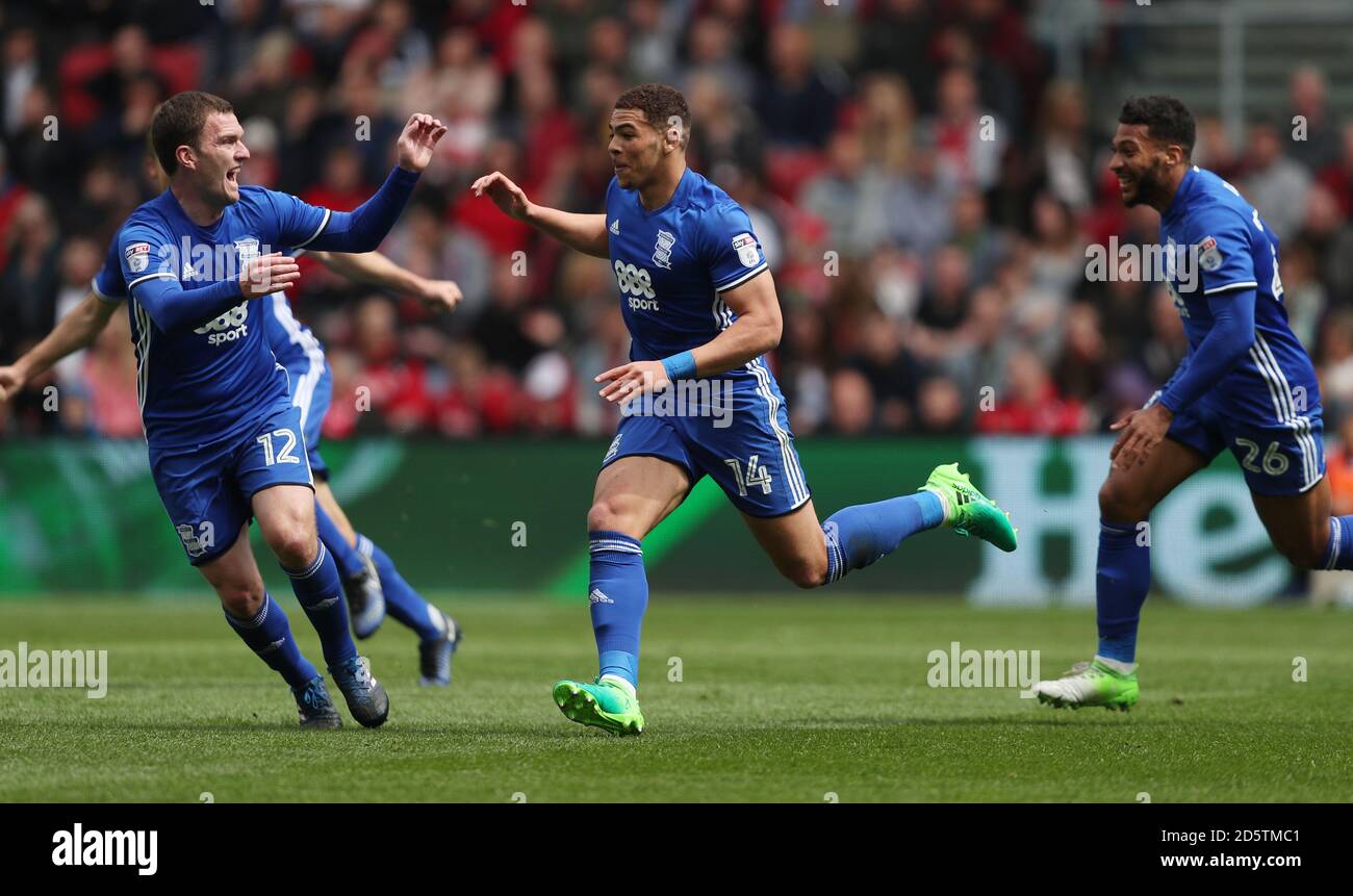 Birmingham City's Che Adams celebrates scoring their first goal Stock ...