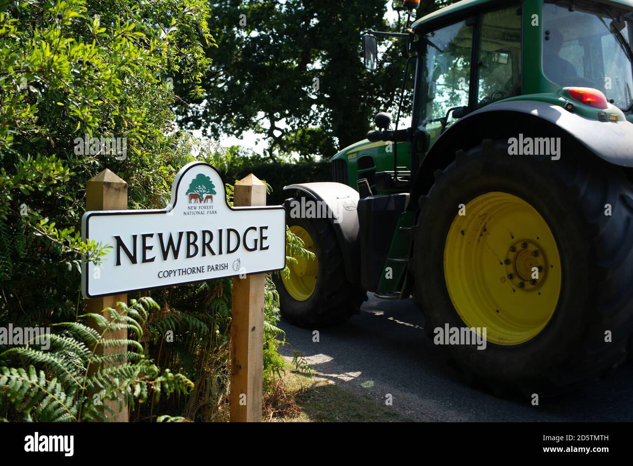 Newbridge set in the Copythorne parish New Forest country road sign ...